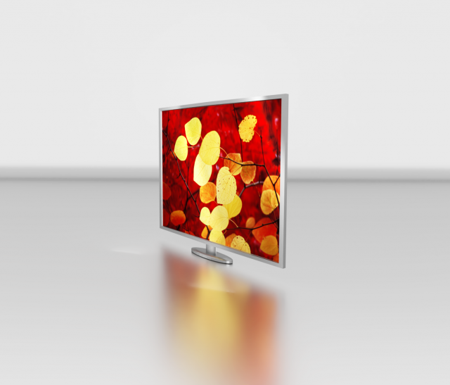 flat screen tv 3D Model in TV 3DExport