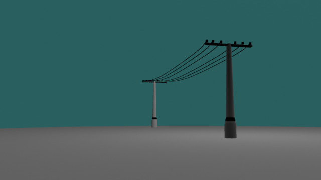 electric poles Free 3D Model in Computer 3DExport