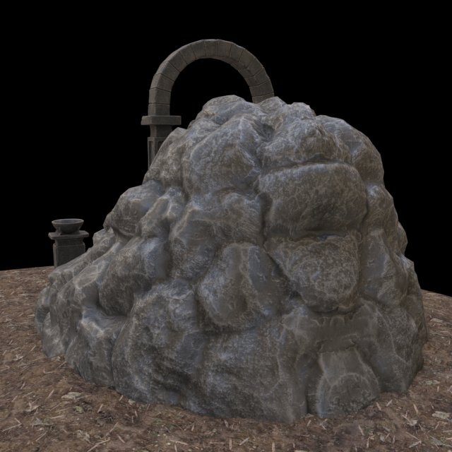 cave-entrance 3D Model in Other 3DExport