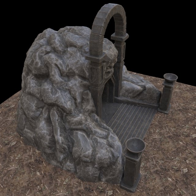 cave-entrance 3D Model in Other 3DExport