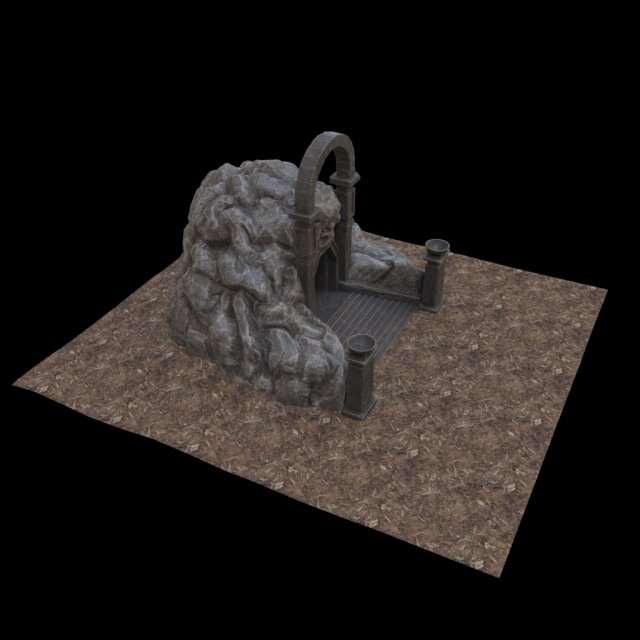 cave-entrance 3D Model in Other 3DExport