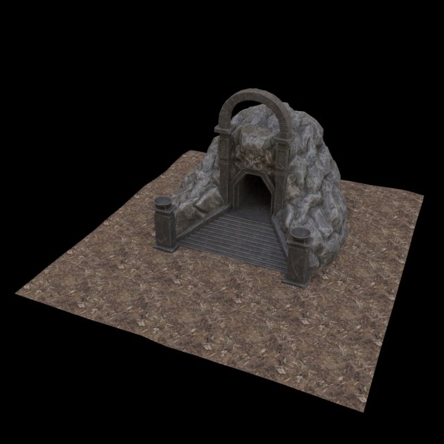 cave-entrance 3D Model in Other 3DExport