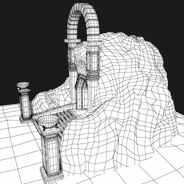 cave-entrance 3D Model in Other 3DExport