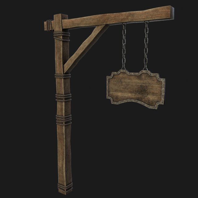 medieval sign 3D Model in Miscellaneous 3DExport