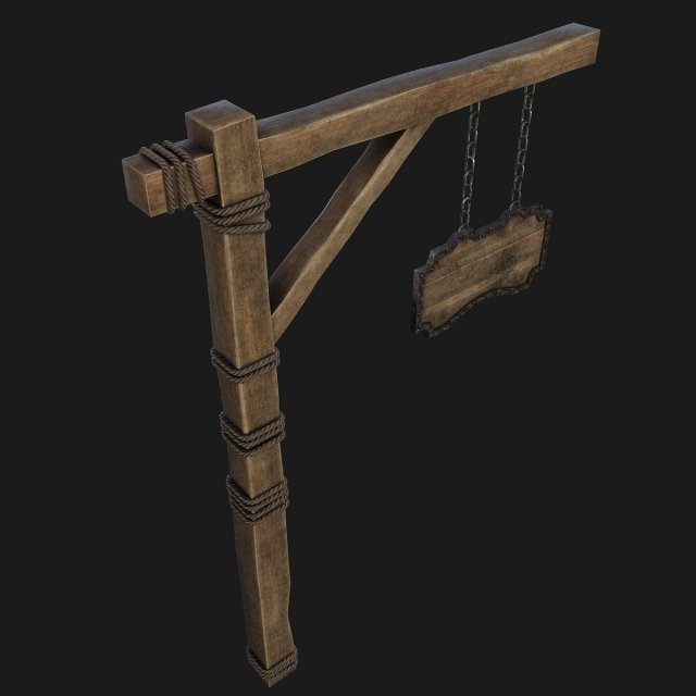 medieval sign 3D Model in Miscellaneous 3DExport