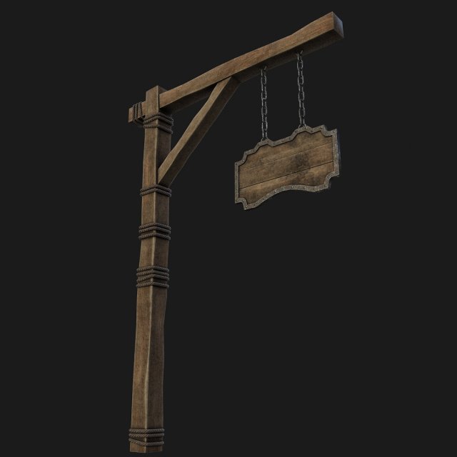 medieval sign 3D Model in Miscellaneous 3DExport