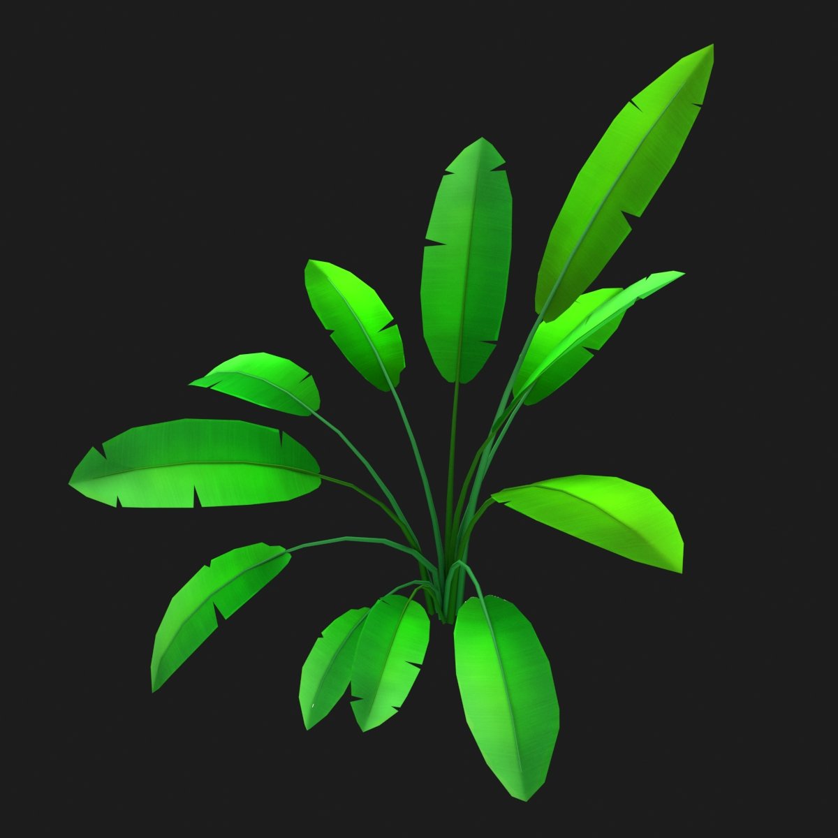 Cartoon bush 3D Model in Bush 3DExport