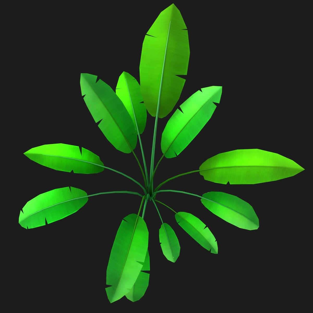 Cartoon bush 3D Model in Bush 3DExport