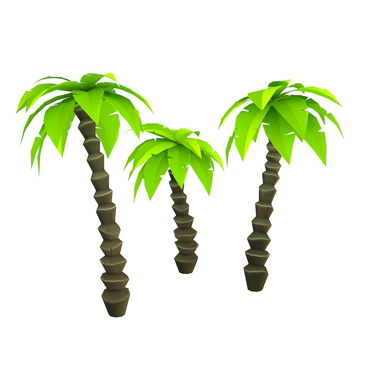 stylized palm 3D Models in Tree 3DExport