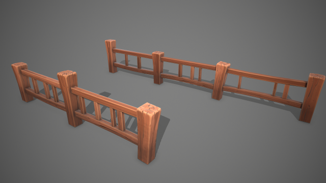 Stylized fence 3D Model in Miscellaneous 3DExport
