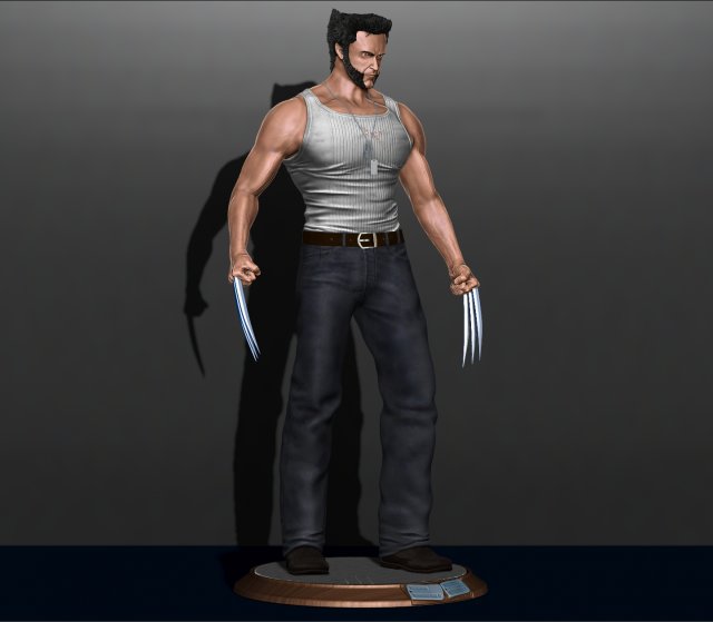 Wolverine logan by hugh jackman marvel comics model printing miniature ...