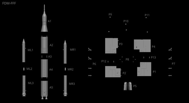 The Space Launch System SLS NASAs Artemis I Moon Rocket with platform ...