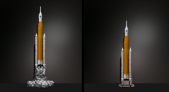 Artemis 1 The Space Launch System SLS NASAs Moon Rocket take off lamp ...