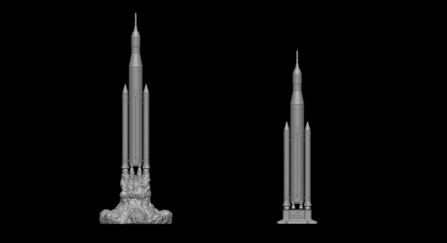 Artemis 1 The Space Launch System SLS NASAs Moon Rocket take off lamp ...