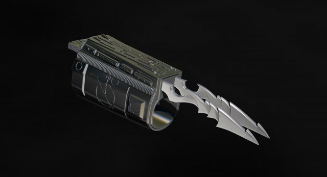 Predator Gauntlet Forearm Right two versions File STL-OBJ for 3D ...