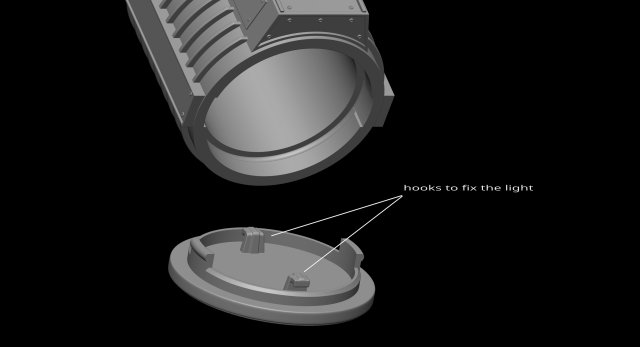 Batman Signal Searchlight Lamp Miniature Assembly File STL-OBJ for 3D ...