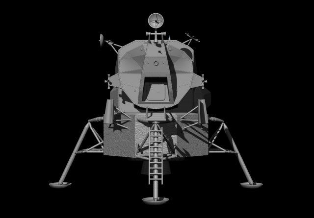 Lunar Module Apollo 11 STL-OBJ files for 3D printers 3D Print Model in ...