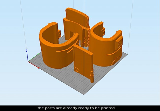 Predator Gauntlet Forearm Left scale 11 File STL-OBJ for 3D printer 3D ...