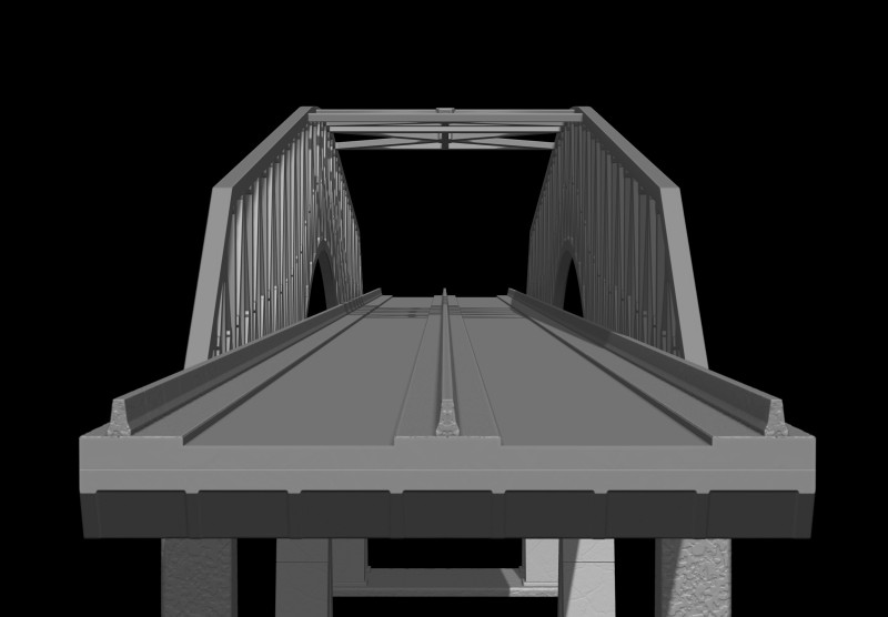 Model bridge H0 scale trains Baltimore bridge reproduction Francis ...