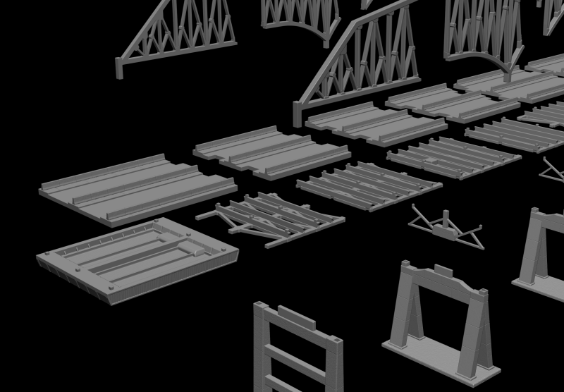 Model bridge H0 scale trains Baltimore bridge reproduction Francis ...
