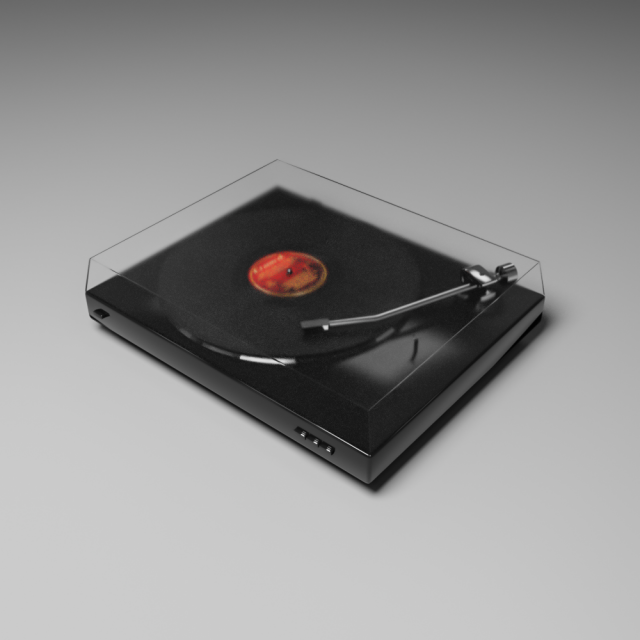 vinyl record player 3D Model in Audio 3DExport