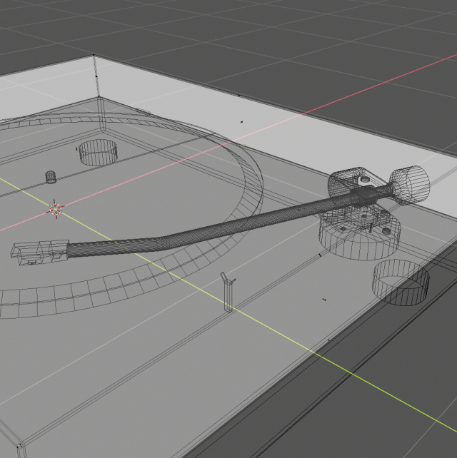 vinyl record player 3D Model in Audio 3DExport