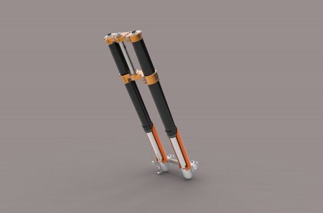 fork 3D Model in Motorcycle 3DExport