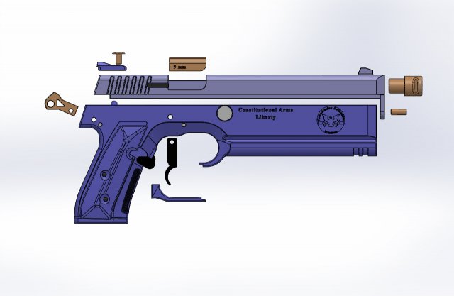 constitutional arms liberty cyberpunk 2077 3D Print Model in Other 3DExport