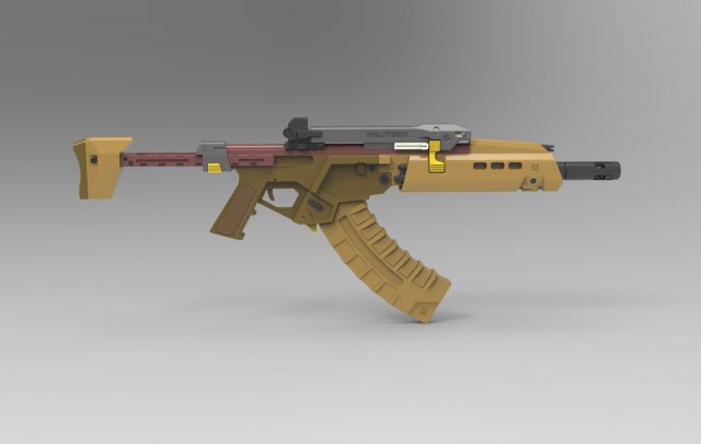 Militech M251S Ajax 3D Print Model in Other 3DExport