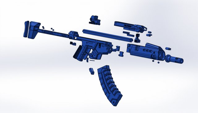 Militech M251S Ajax 3D Print Model in Other 3DExport