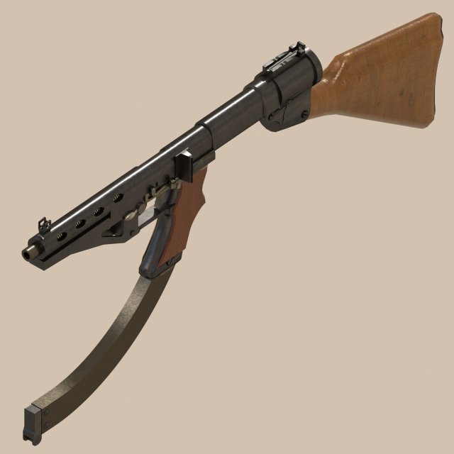 nambu model 1 3Dモデル in 短機関銃 3DExport