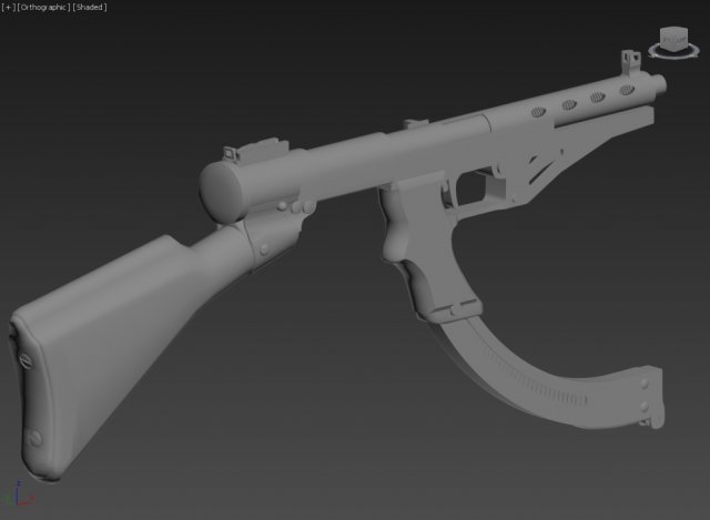 nambu model 1 3Dモデル in 短機関銃 3DExport