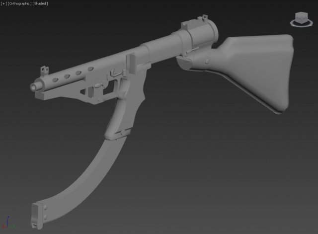nambu model 1 3Dモデル in 短機関銃 3DExport