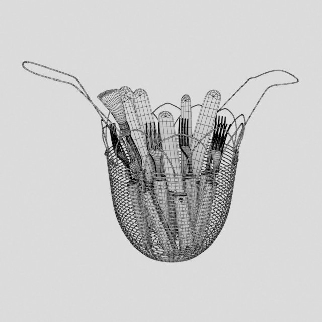 set of kitchen 3D Model in Cookware Tools 3DExport