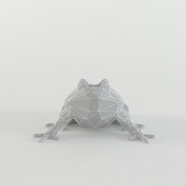 low poly frog animal - toad - paddock - batrachian low-poly 3D Model in ...