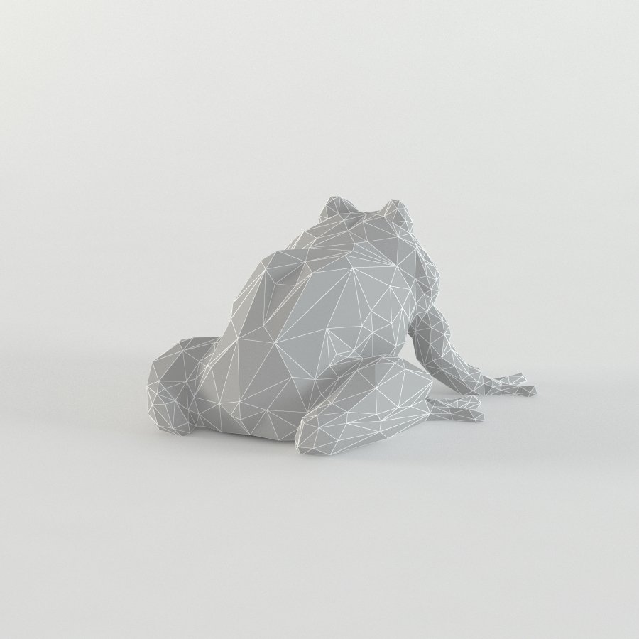 Low Poly Frog Animal - Toad - Paddock - Batrachian Low-poly 3D Model in ...