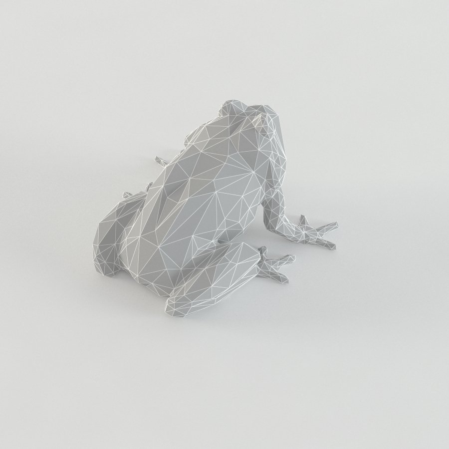 Low Poly Frog Animal - Toad - Paddock - Batrachian Low-poly 3D Model in ...