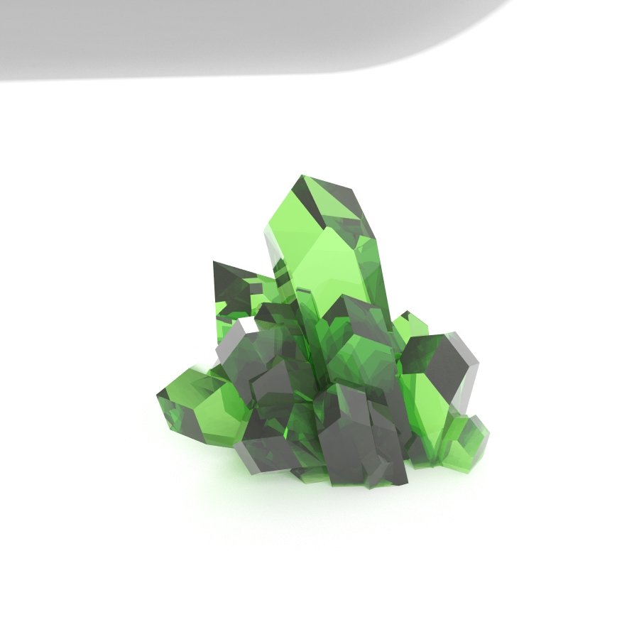 crystal emerald diamond gemstone low poly low-poly 3D Models in ...