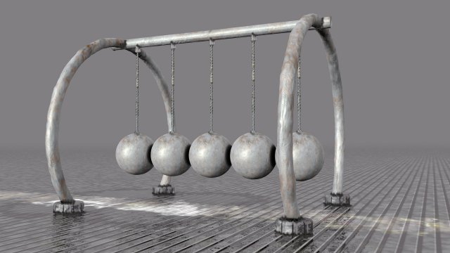 simple pendulum 3D Model in Other 3DExport