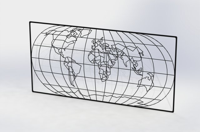 world map 3D Model in Decoration 3DExport