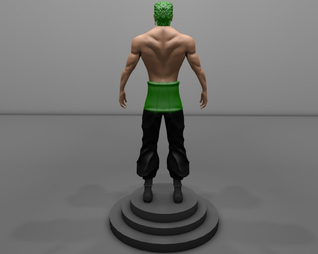 roronoa zoro model 3D Model in Man 3DExport