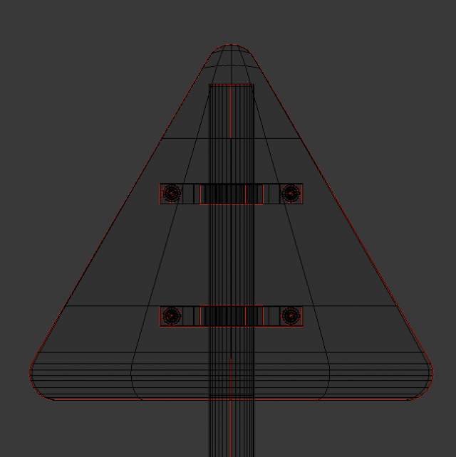 right hand curve roadsign 3D Model in Race Track 3DExport