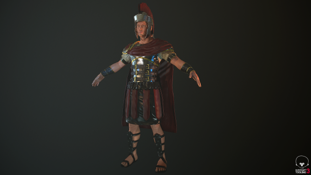 roman soldier rigged 3D Model in Man 3DExport