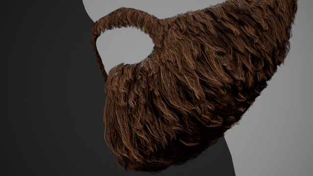 Facial Hair Cards Style 2 - Full Beard 2 3D Model in Man 3DExport