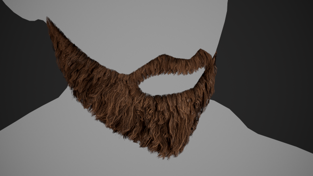 Facial Hair Cards Style 2 - Full Beard 2 3D Model in Man 3DExport