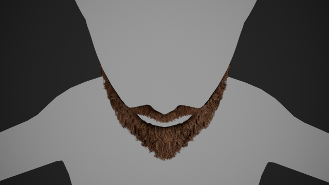 Facial Hair Cards Style 2 - Full Beard 2 3D Model in Man 3DExport
