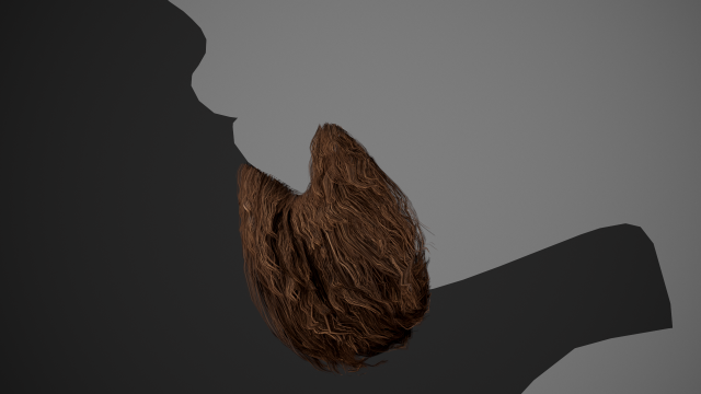 Facial Hair Cards Style 3 - Goatee Beard Modelo 3D in Hombre 3DExport