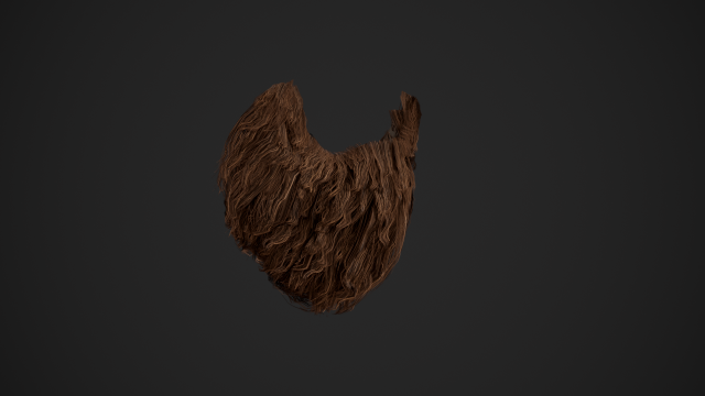 Facial Hair Cards Style 3 - Goatee Beard Modelo 3D in Hombre 3DExport