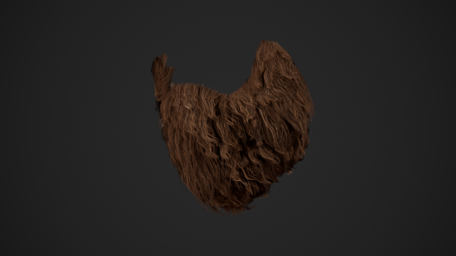 Facial Hair Cards Style 3 - Goatee Beard Modelo 3D in Hombre 3DExport