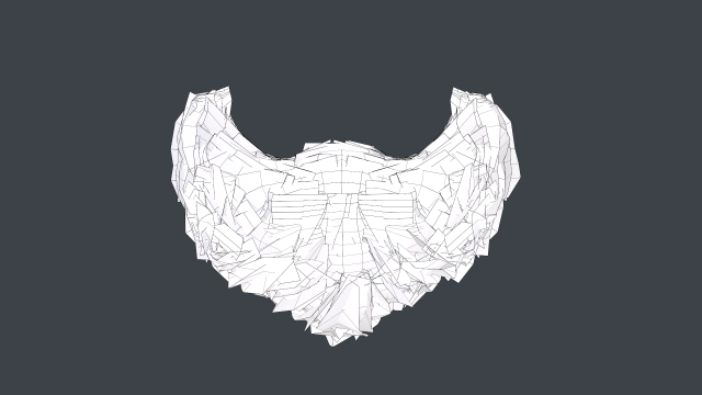 Facial Hair Cards Style 3 - Goatee Beard Modelo 3D in Hombre 3DExport